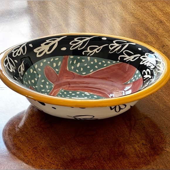 DROLL DESIGNS | Art | Hand Painted Droll Designs Ceramic Large Bowl ...